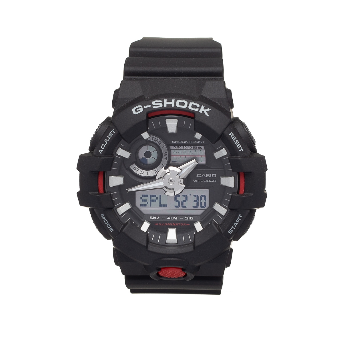 Relógio Casio G-Shock Analog-Digital GA-700-1ADR Preto | SK Store
