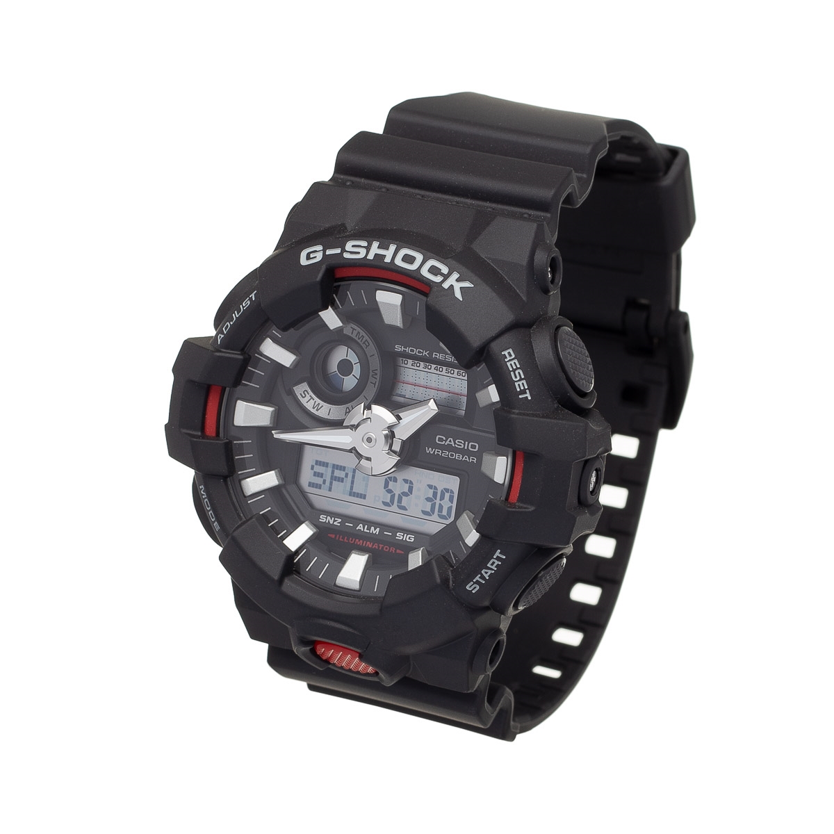 Relógio Casio G-Shock Analog-Digital GA-700-1ADR Preto | SK Store