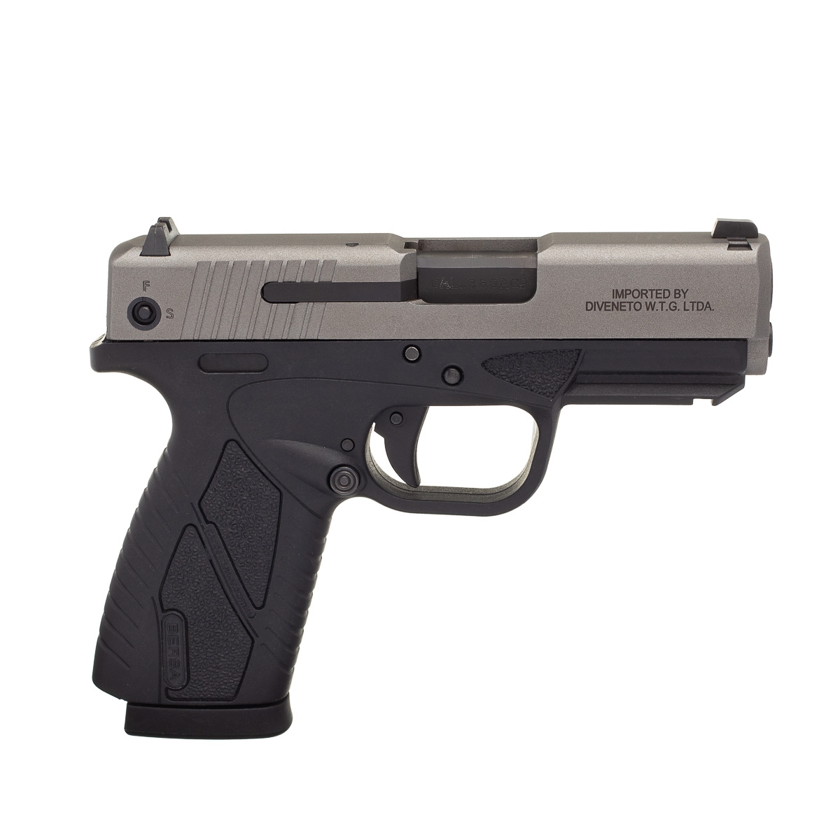 Pistola Bersa BP 380CC Duotone Calibre .380 Cano 3,3" Niquelada | SK Store