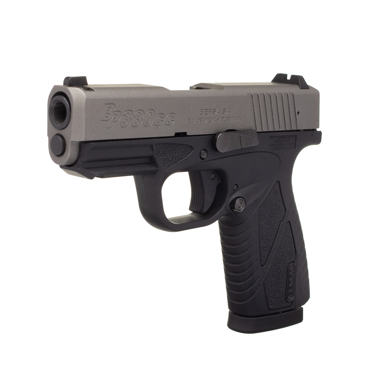 Pistola Bersa BP 380CC Duotone Calibre .380 Cano 3,3" Niquelada | SK Store