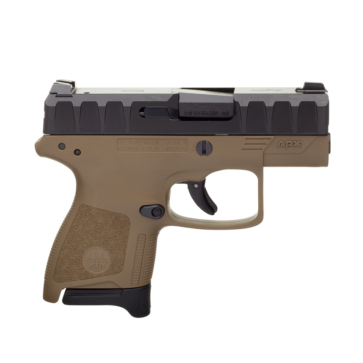 Pistola Beretta Apx Carry FDE Calibre 9mm Cano 3" Coyote | SK Store