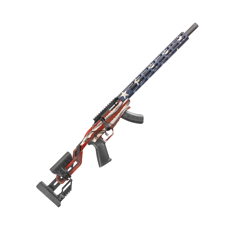 Rifle Ruger Precision Rimfire American Flag Cerakote® Calibre .22LR ...