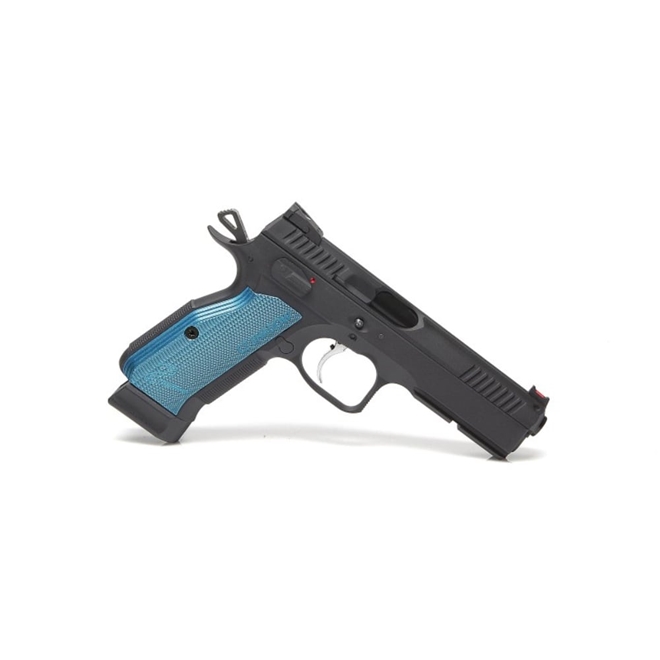 Pistola Ceska Zbrojovka CZ Shadow 2 Calibre 9mm Cano 4,7" 19 Tiros Oxidada Com Tala Azul | SK Store