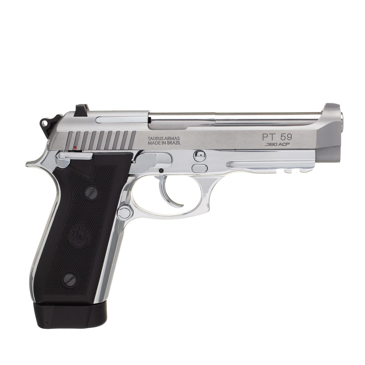 Pistola Taurus PT 59S Calibre .380 ACP Cano 5" Inox | SK Store